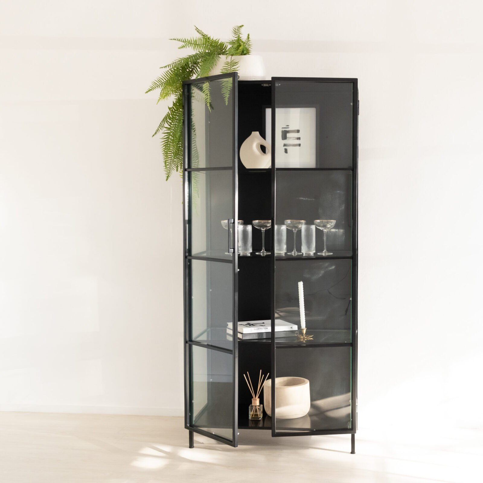 Clear Glass Display Cabinet - Studio Delta