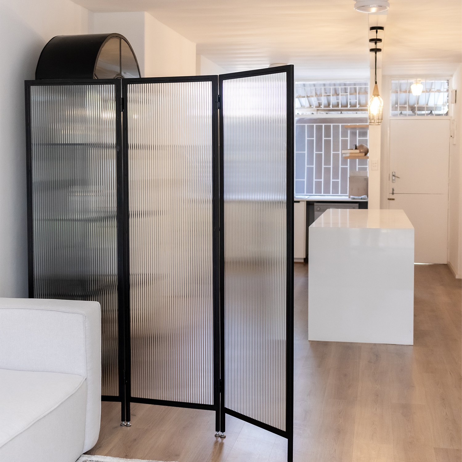 Reeded Glass Room Divider - Studio Delta