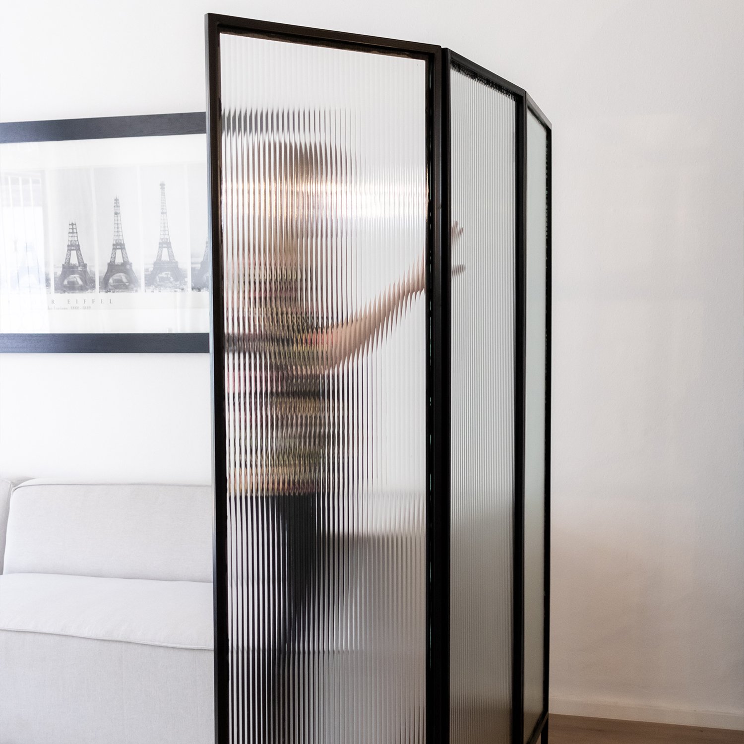 Reeded Glass Room Divider - Studio Delta